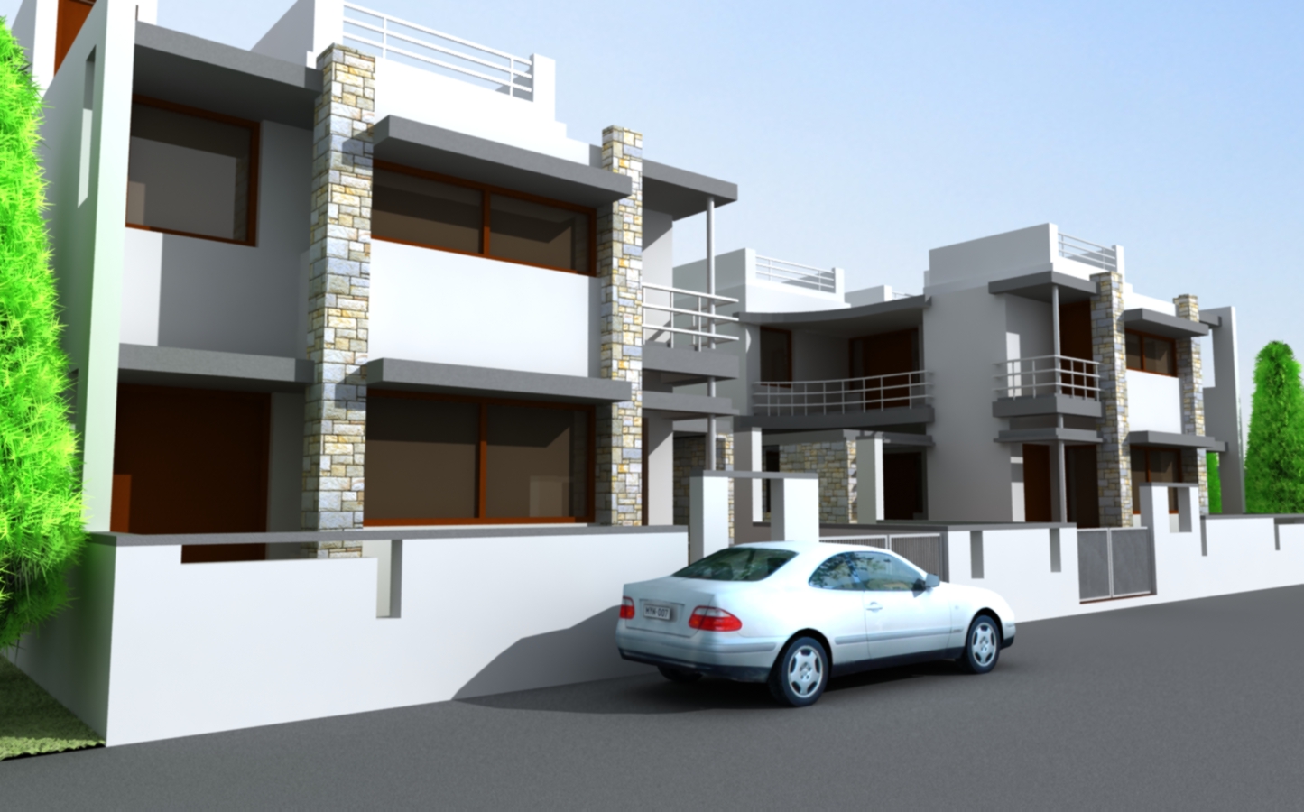 Twin Residences at Navsari, Gujarat – urban architectural collaborative